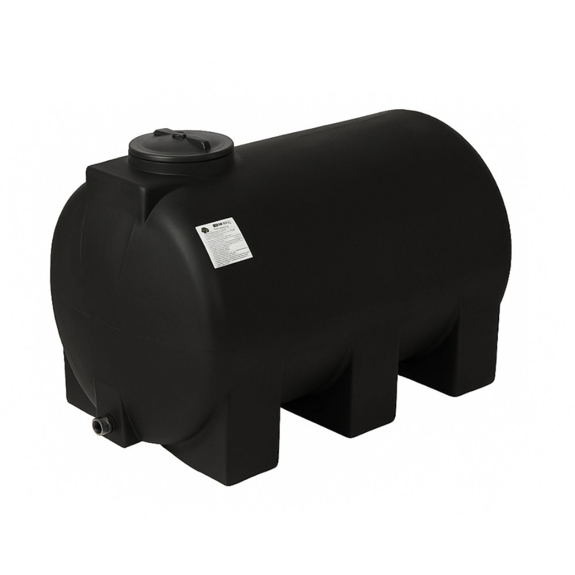 ᐉ Rezervoar za pitno vodo MAVIL, valjast horizontalni 1500 L (črn ...