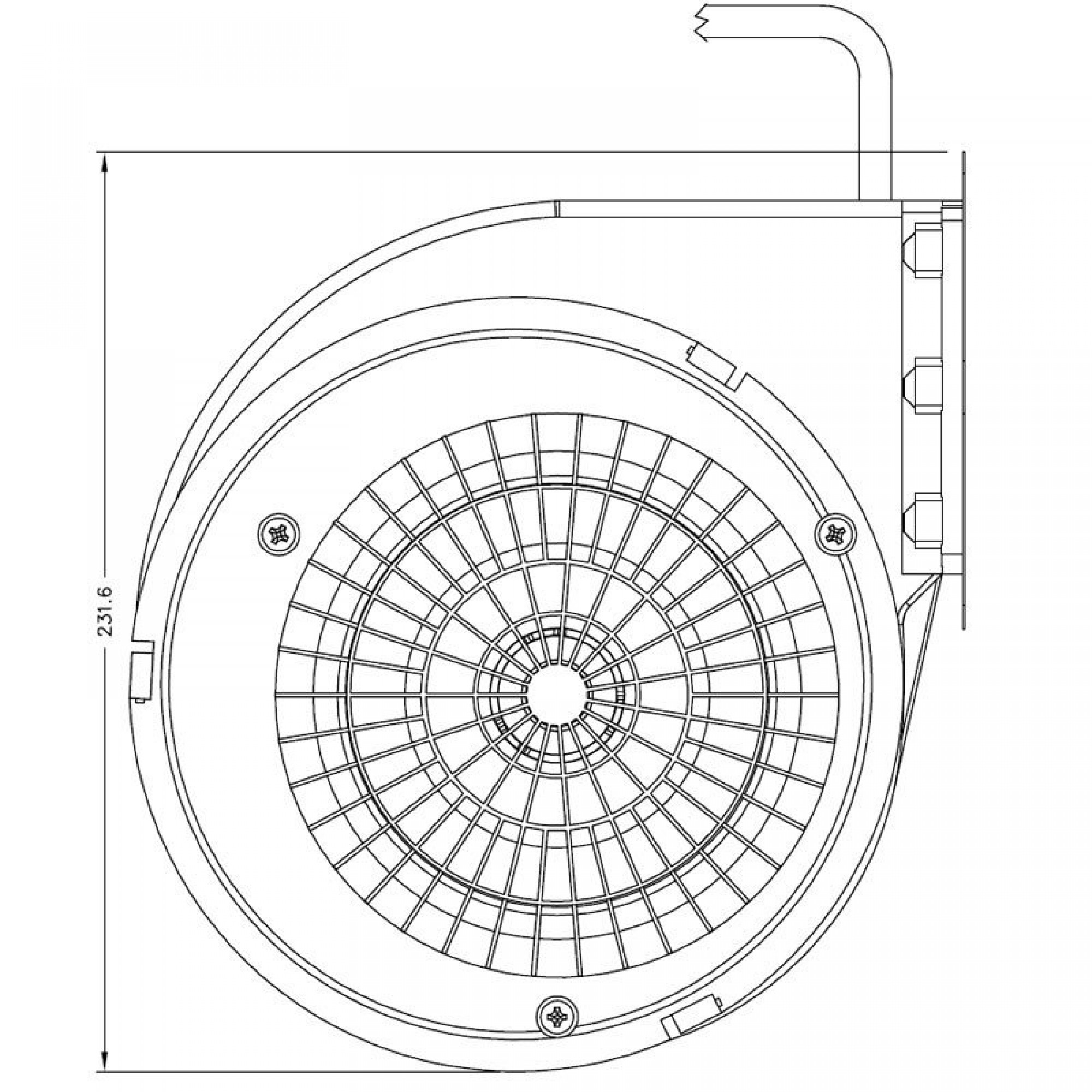 Centrifugalni ventilator Natalini za peči na pelete Eco Spar, Deville ...