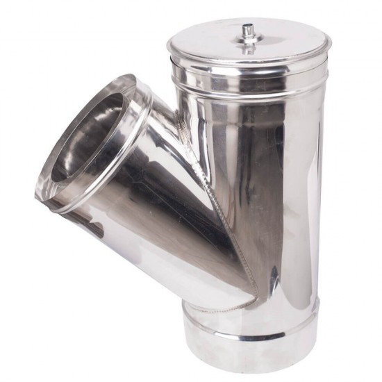 ᐉ T-kos dimnika / Dimna cev s kapo 135°, dvojna stena, Izolacija ...